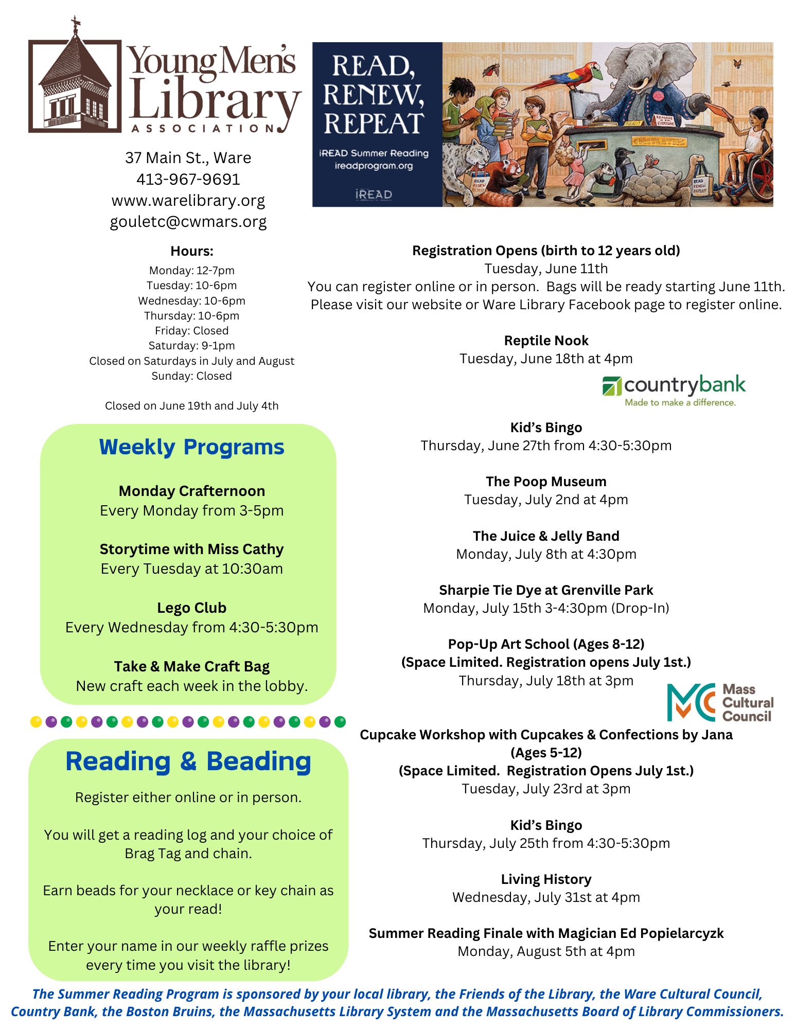 Young Men's Library Association – Ware's Public LIbrary