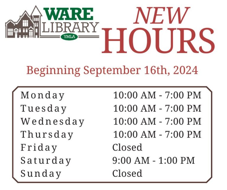 Young Men's Library Association – Ware's Public LIbrary